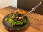 A “Shogun” Burger! This Unique Tokyo Burger Has A Samurai Sword! – Bite ...